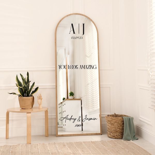 Mirror Decal Wedding - Etsy
