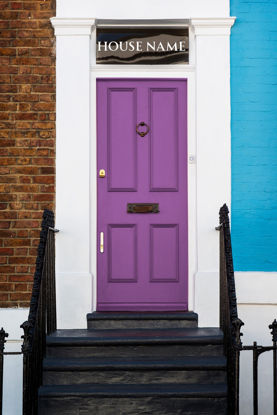 House Door Number or Name Vinyl Sticker Decal Lettering for Windows ...