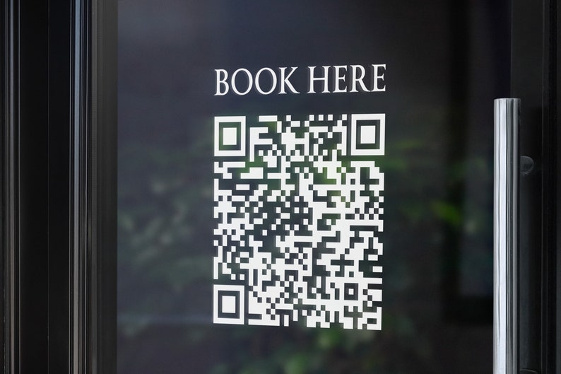 Customisable QR Code Vinyl / by Appointment Business Decal / - Etsy