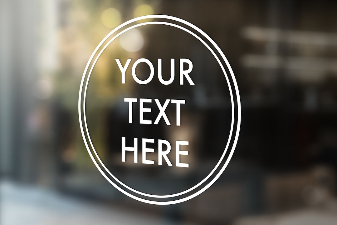 Custom Business Logo Single Colour Design / Personalised Window Decal ...