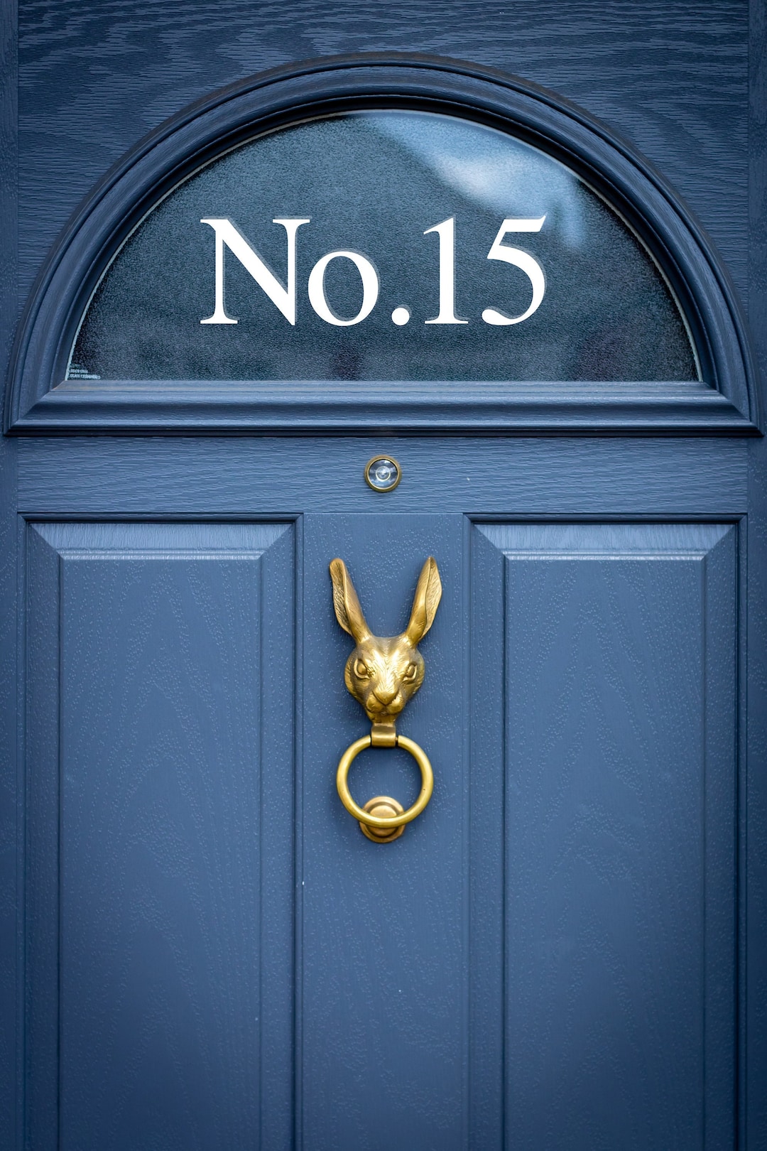 Fanlight House Number / Transom Glass Name Vinyl Sticker Decal ...