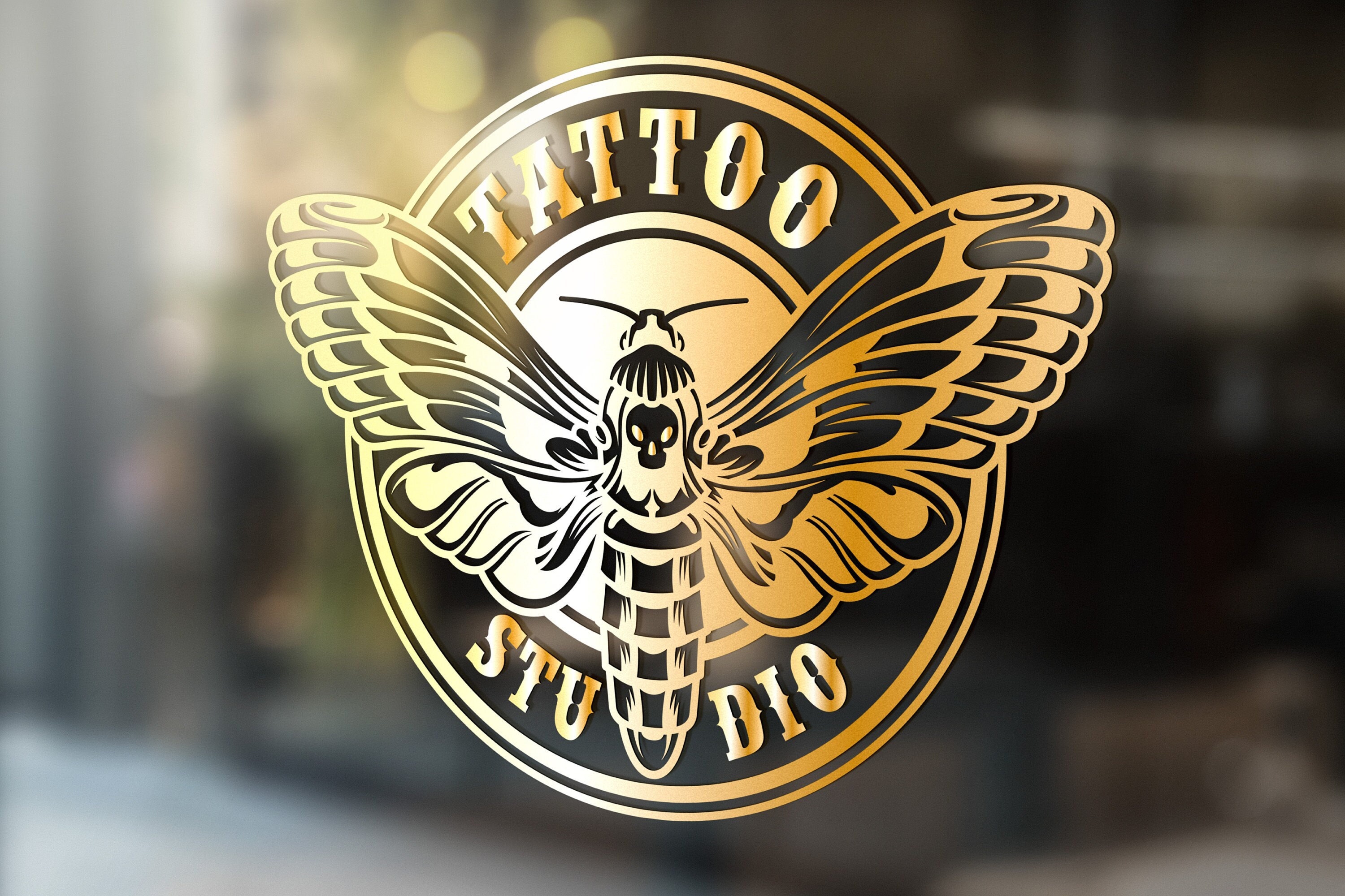 Custom Tattoo Shop Logo & Design Personalised Vinyl Cutting - Etsy
