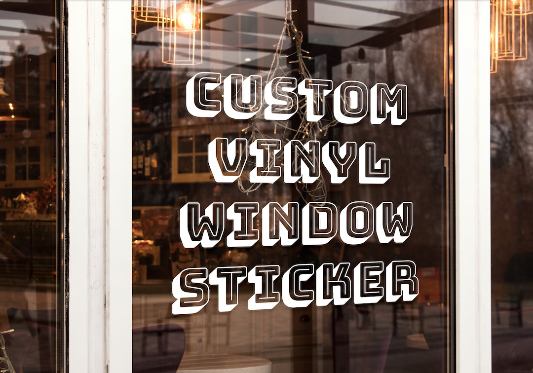 Large Custom Vinyl Window Decal Stickers Any Logo & Design ...