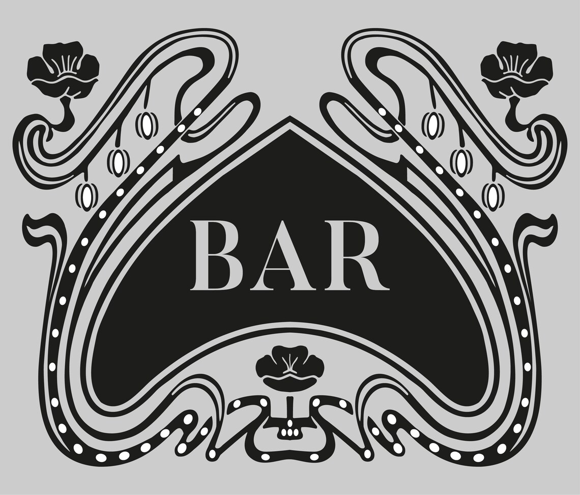 Victorian Pub & Bar Frosted Window Etch Vinyl or Restaurant - Etsy