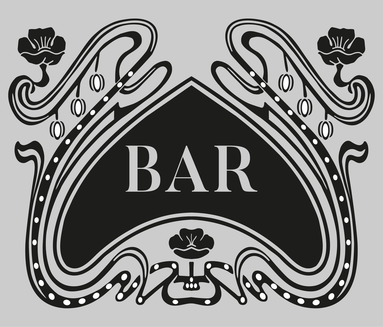 Victorian Pub & Bar Frosted Window Etch Vinyl or Restaurant Window ...