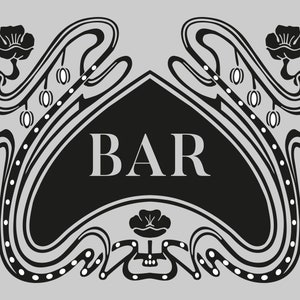 Victorian Pub & Bar Frosted Window Etch Vinyl or Restaurant Window ...