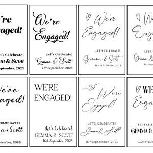 Large Custom Vinyl Engagement Wedding Mirror Decal / Initials Name ...