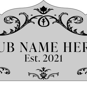 Victorian Pub Frosted Window Etch Vinyl or Restaurant Window Design ...