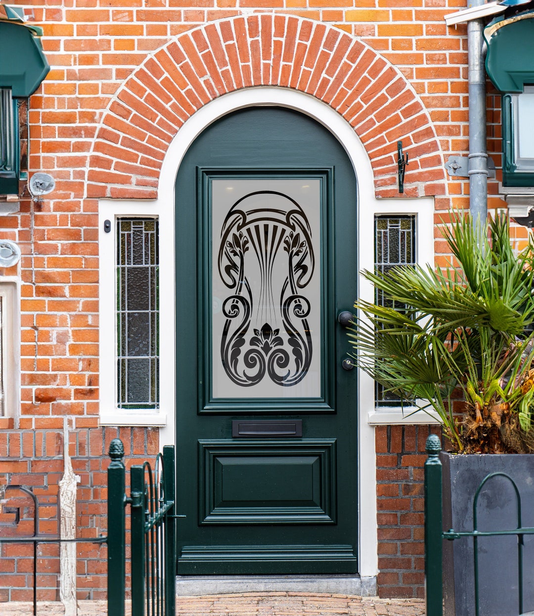 Art Nouveau Pub & Bar Frosted Window Etch Vinyl or Restaurant Window ...