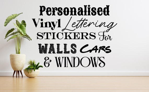 Custom Vinyl Wall Lettering Decals Printed Logo Removable Wall