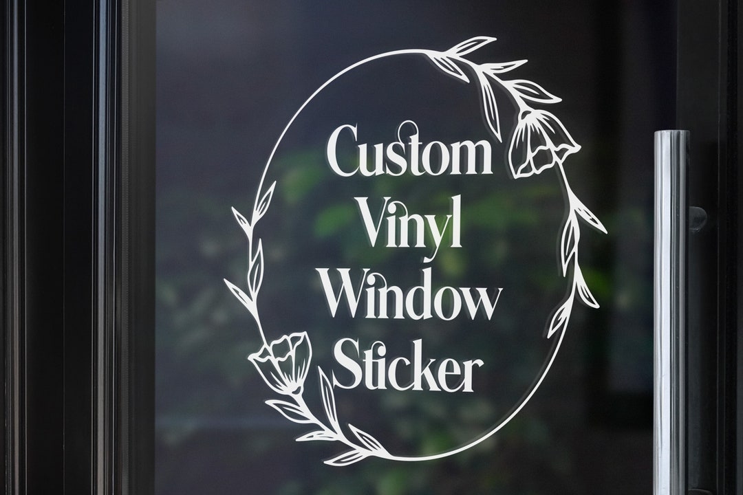 Custom Business Logo & Design Personalised Vinyl Cutting Sticker Decals ...
