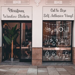 Large Custom Christmas Window Design Personalised Vinyl Cutting Sticker ...
