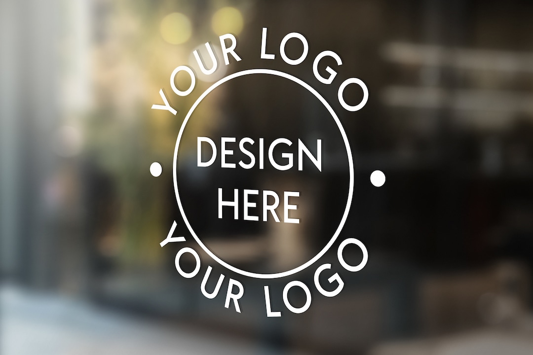 Custom Business Vinyl Logo / Single Colour / Design Personalised Window ...