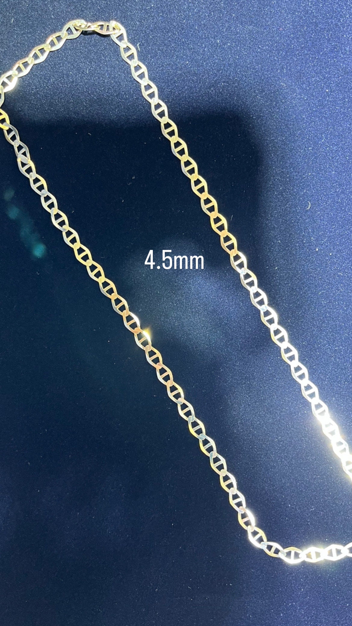 REAL 14kt Gold Mariner Anchor Chain Necklace/bracelet/anklet Mens ...