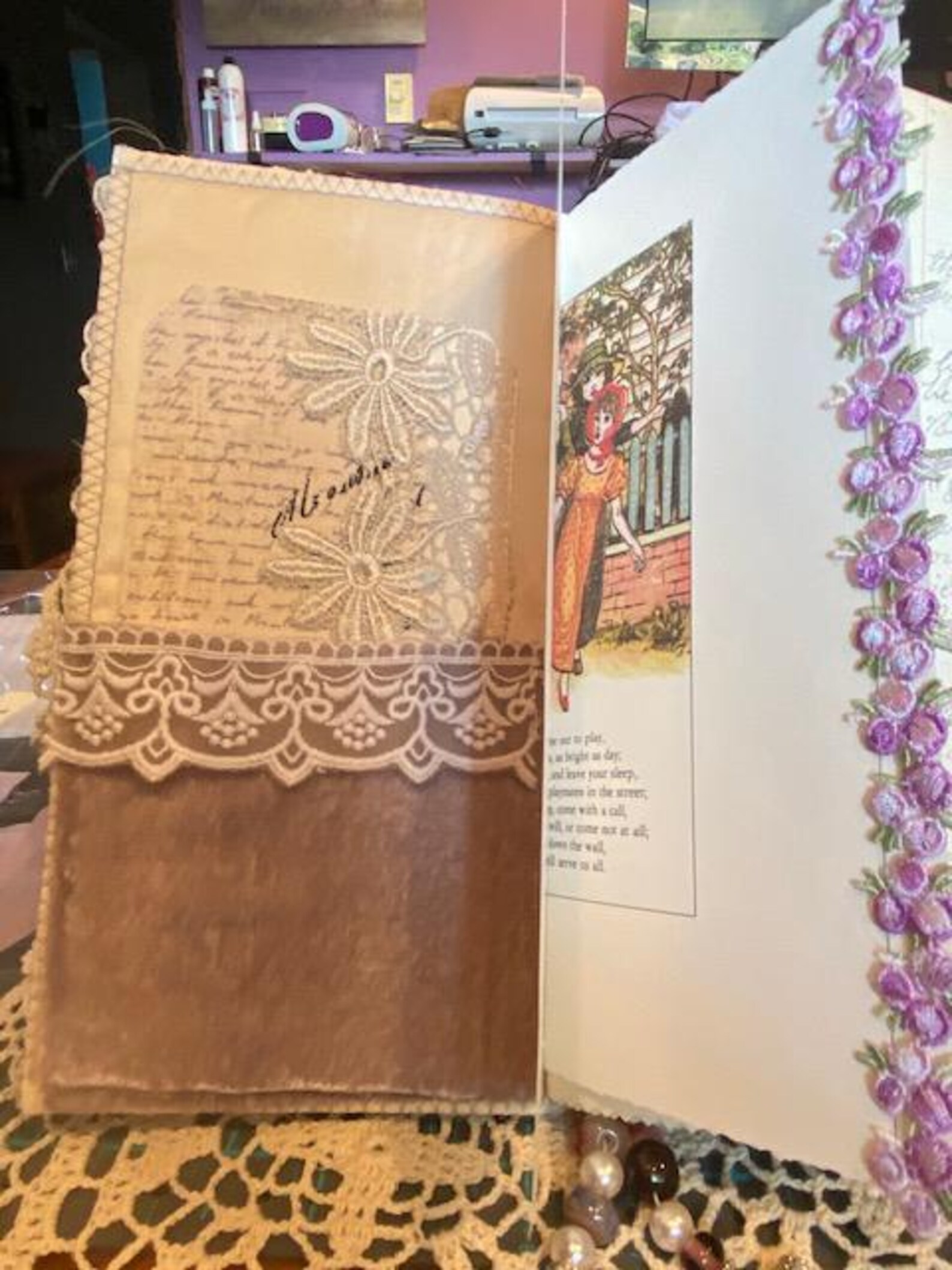Soft Velvet Cover Junk Journal - Etsy
