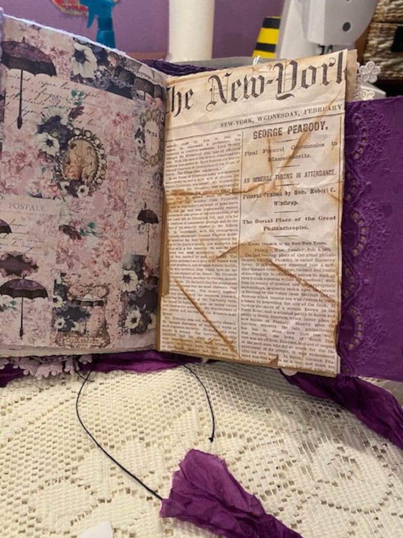Gorgeous in Purple. Stunning Junk Journal. - Etsy