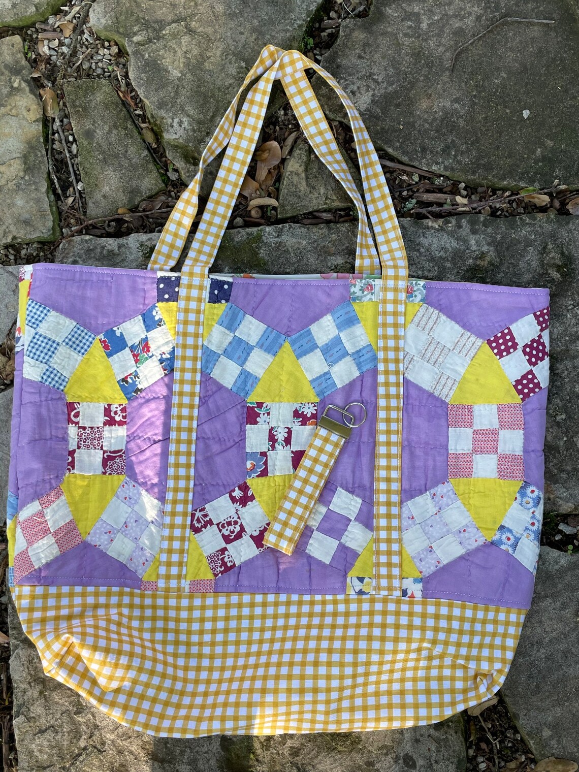 Handmade Tote Bag Quilted Tote Bag Market Bag Tote Beach - Etsy