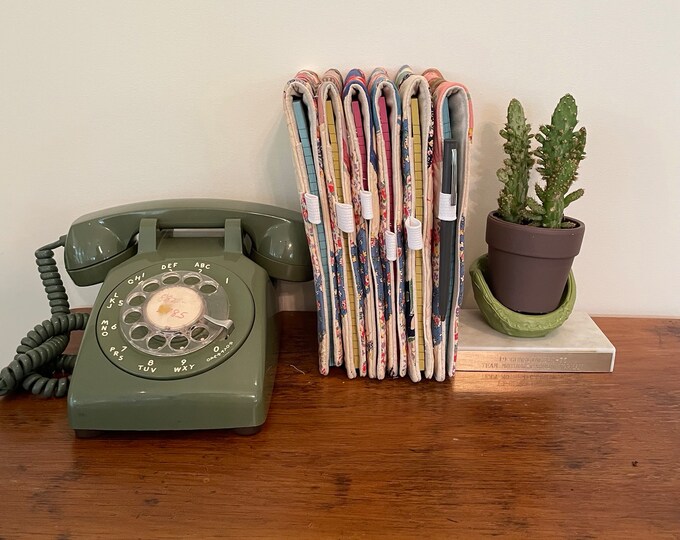 Steno Pad Journal Cover, Writing Pad Cover, Repurposed Quilted Notepad ...