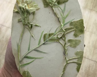 Botanical Bas Relief - Etsy