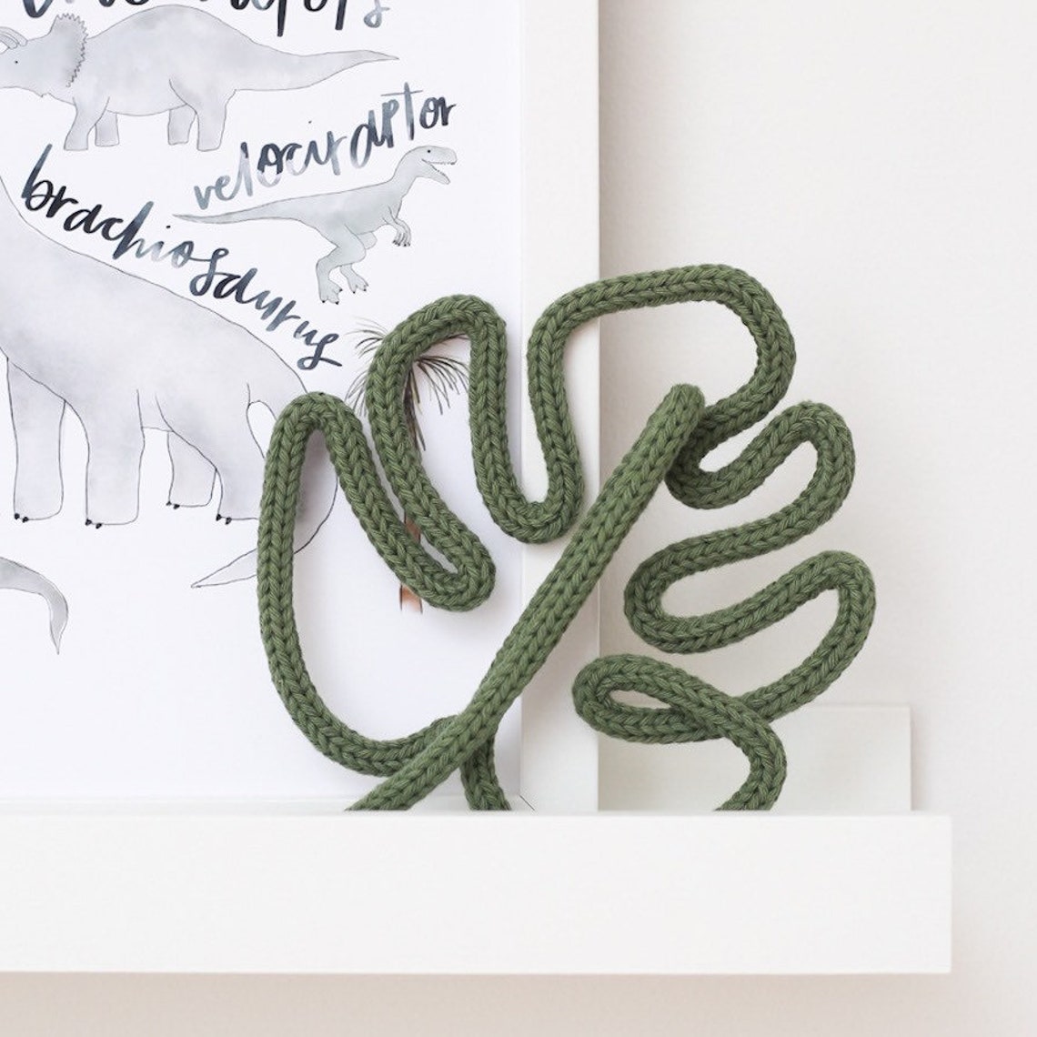 Knitted Wire Jungle Leaf, Safari Nursery Decor, Nursery Wall Decor ...