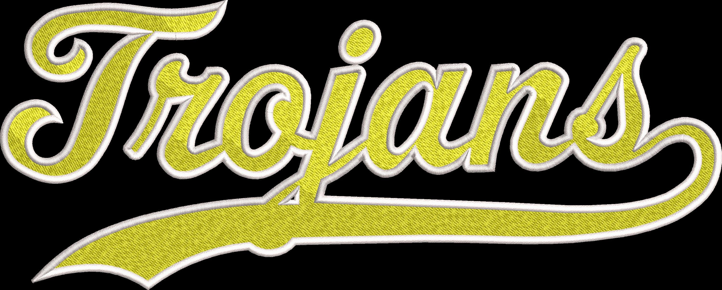 Trojans Embroidery Design – Digital Download File – DST, PES, EMB ...