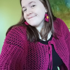 The Mini Mesh Cardigan Knitting Pattern - Etsy