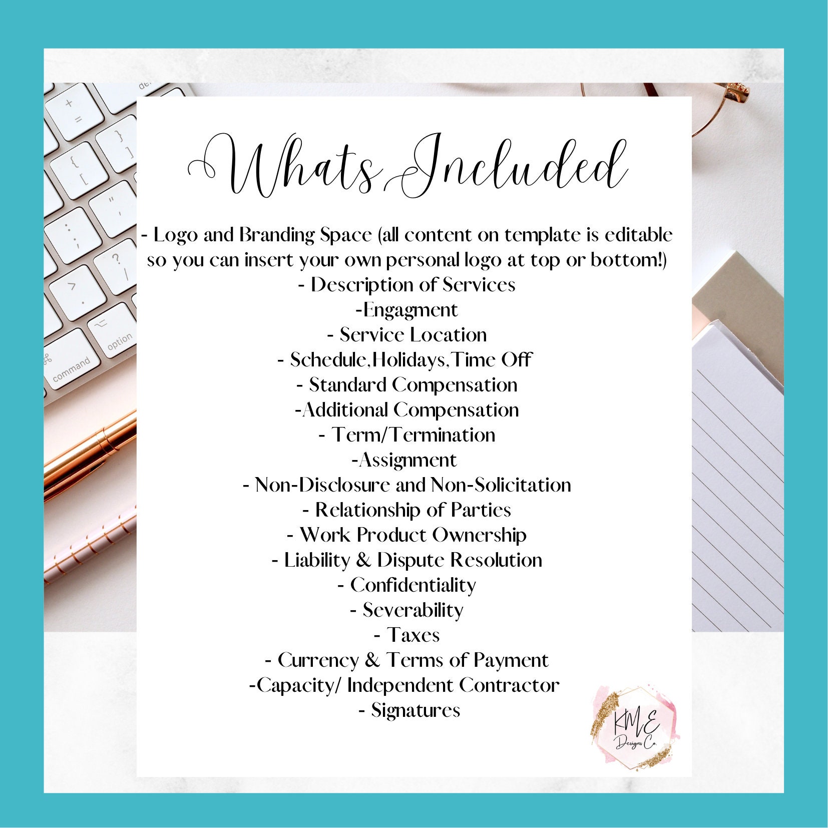 Social Media Manager Contract, SMM Contract Template, Social Media ...