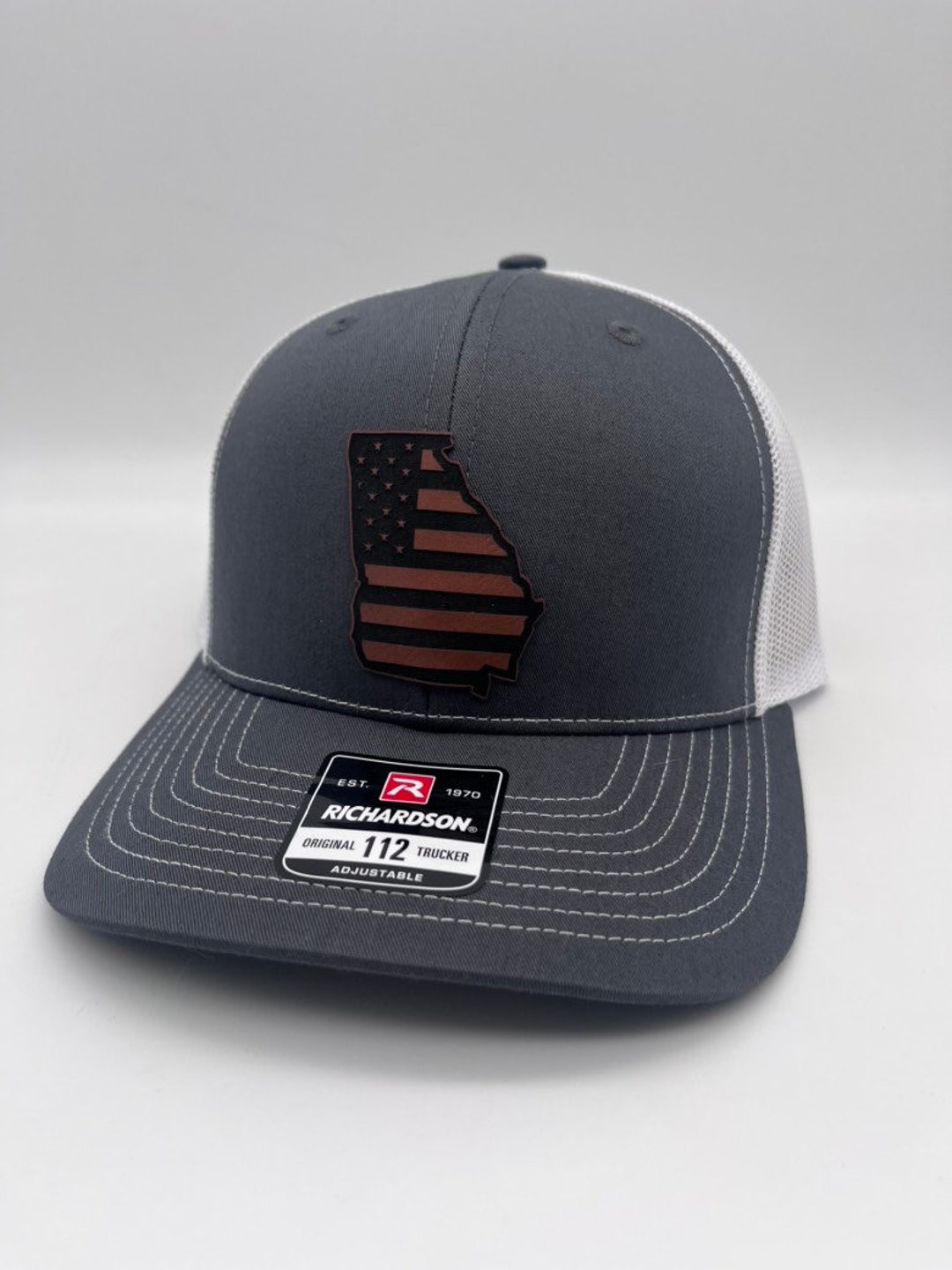 Georgia Outline With Flag Hat - Etsy