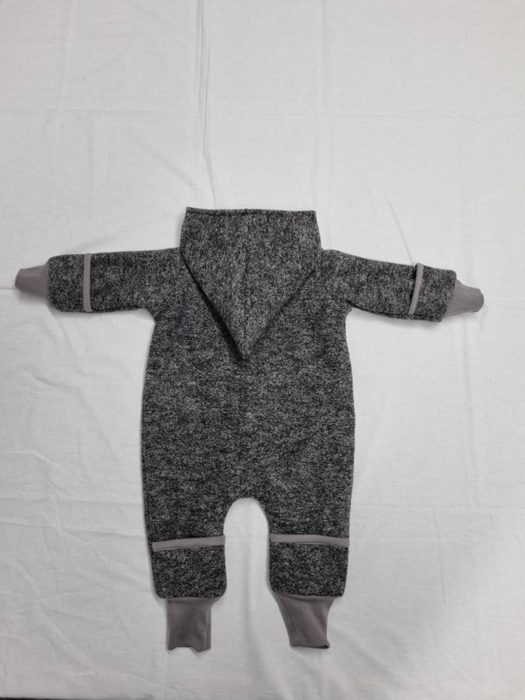 Gray Mottled Wool Walk Overall, Wool Walk, Walk, Virgin Wool, Jarsey ...
