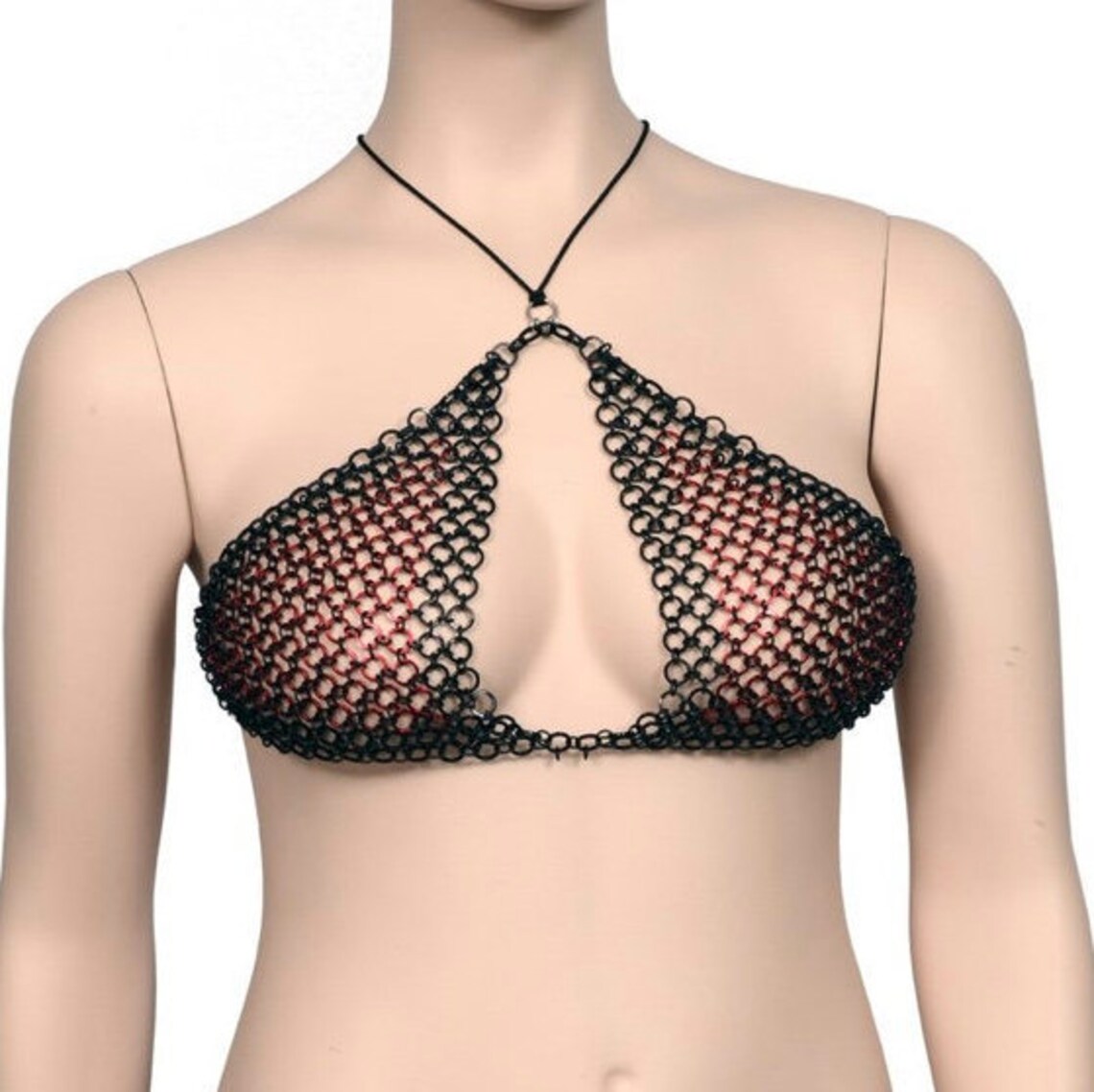 Two Piece Chainmail Bikini Sexy Chainmail Lingerie Sexy Etsy