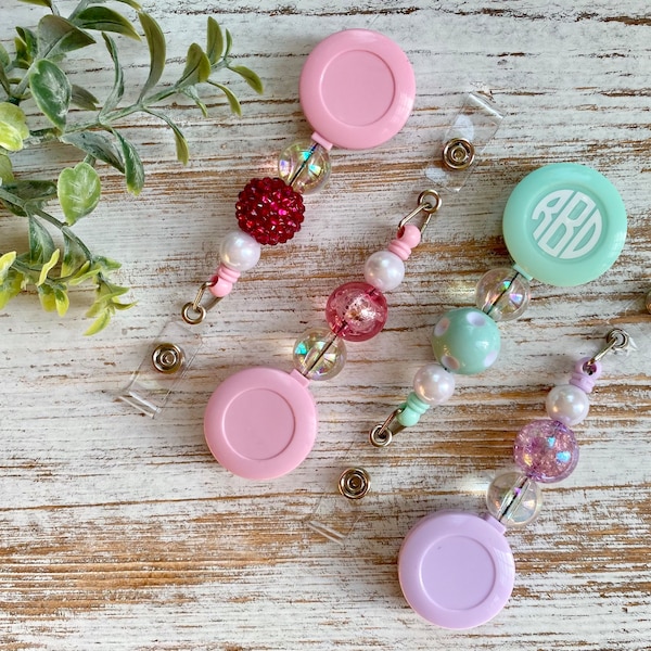 Beaded Badge Reels - Etsy