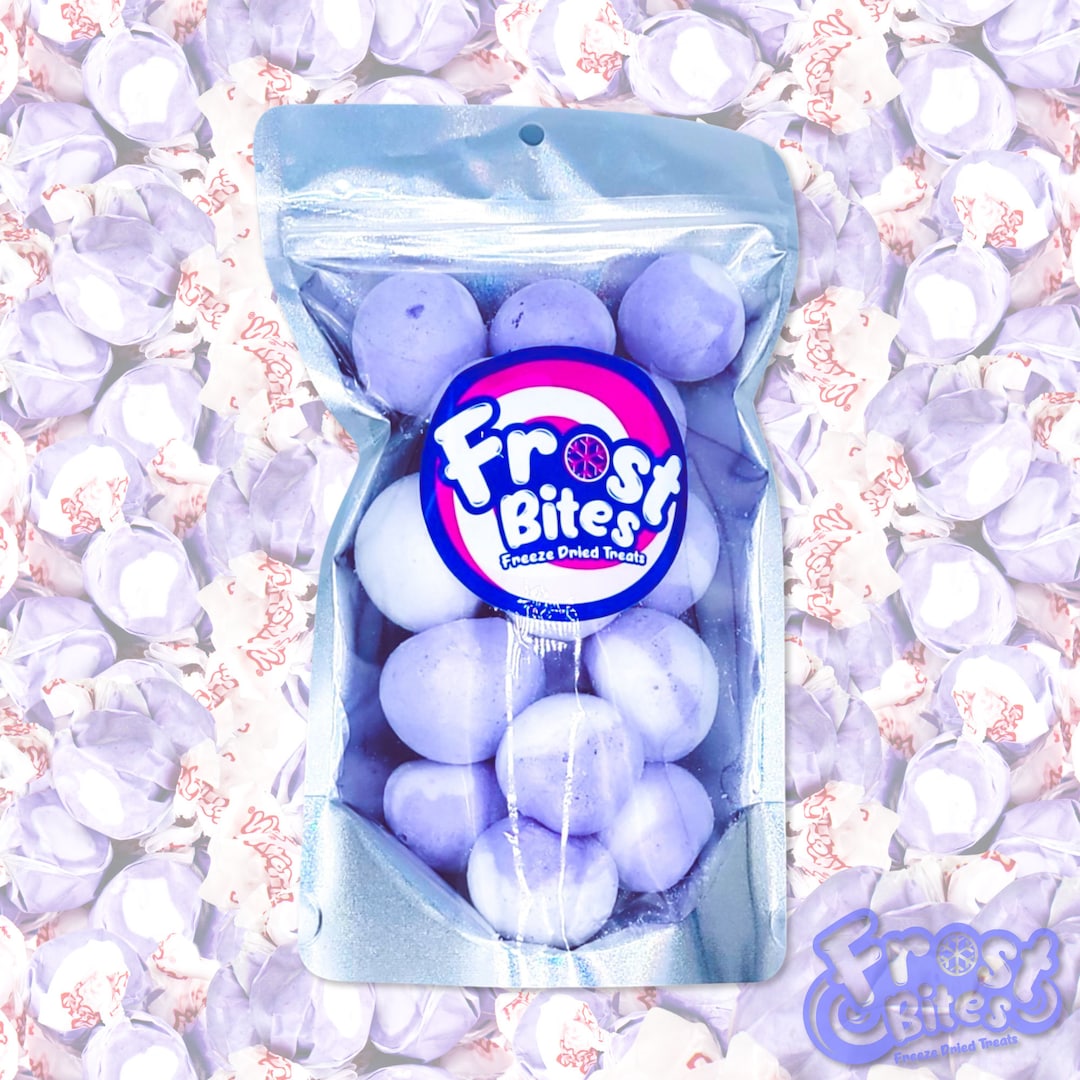 Freeze Dried Salt Water Taffy Puffs *huckleberry Flavor* - Etsy