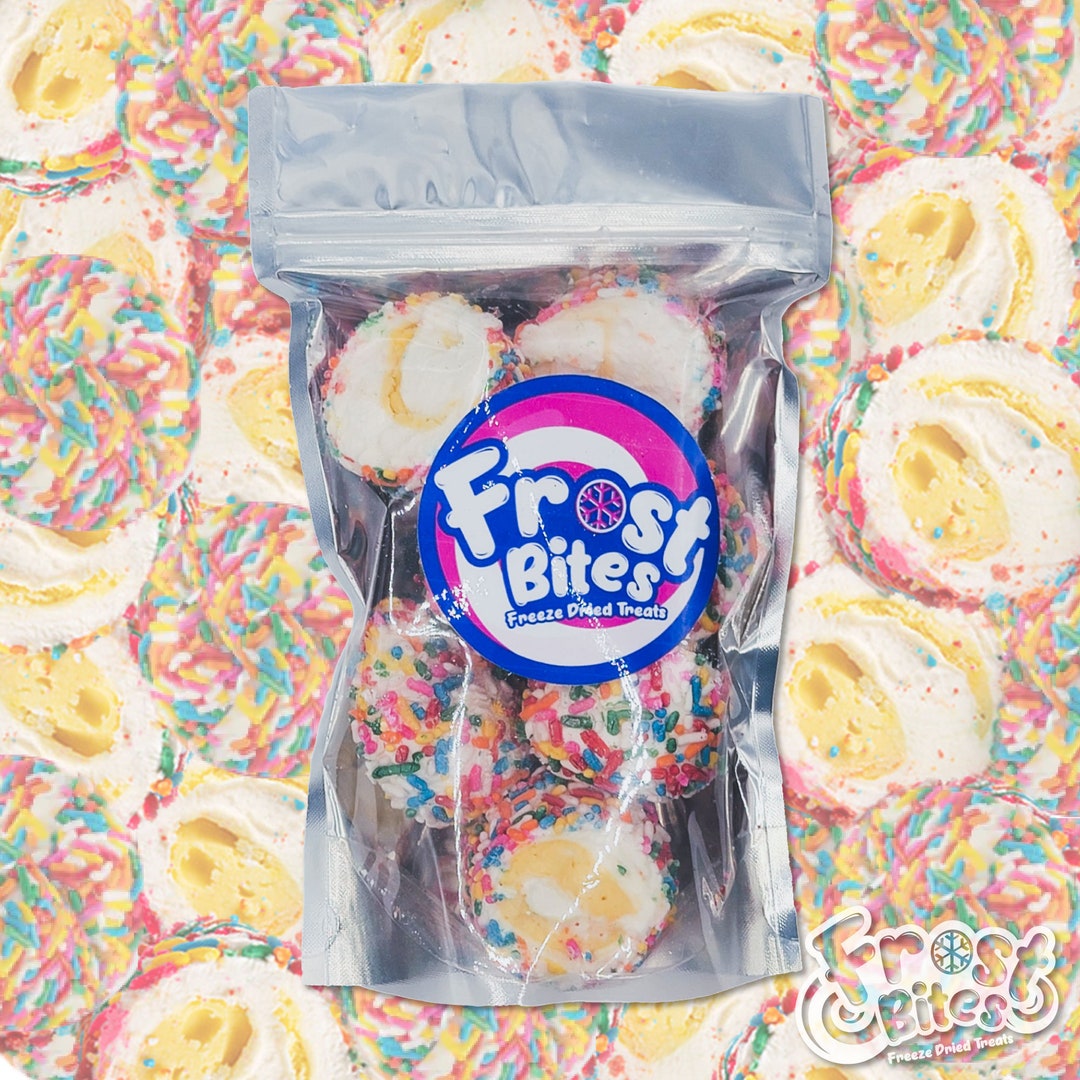 Freeze Dried Filled Marshmallow Puffs - Birthday Cake Flavor *made With ...