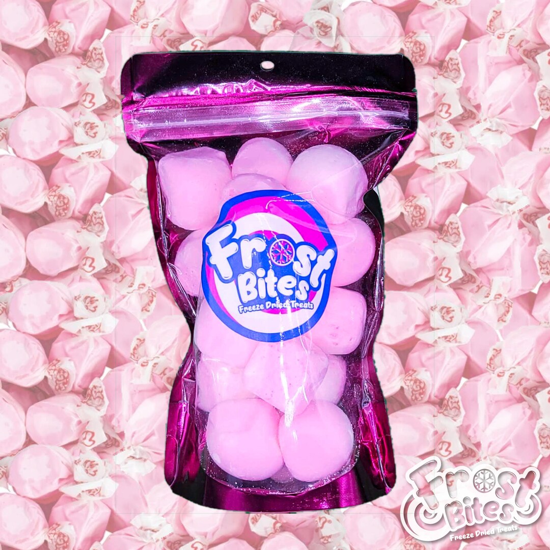Freeze Dried Salt Water Taffy Puffs *bubble Gum Flavor* - Etsy