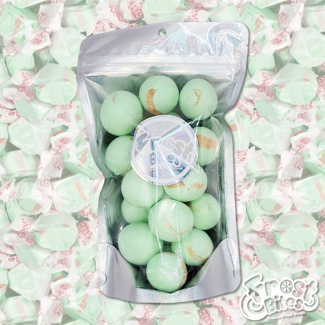 Freeze Dried Salt Water Taffy Puffs dill Pickle Flavor - Etsy