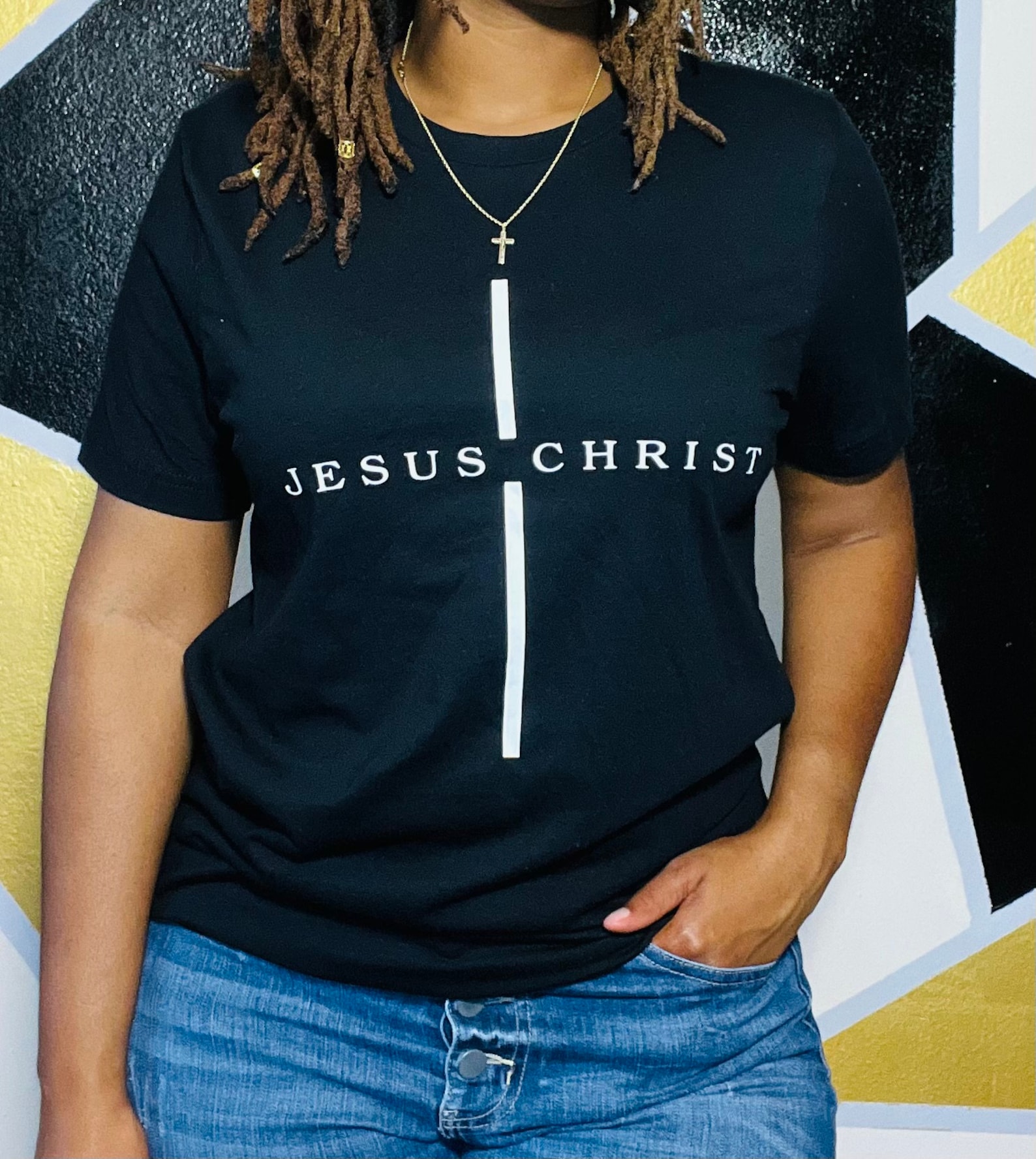 Jesus Christ With Cross Shirt, Jesus Christ Shirt, Jesus Shirt ...