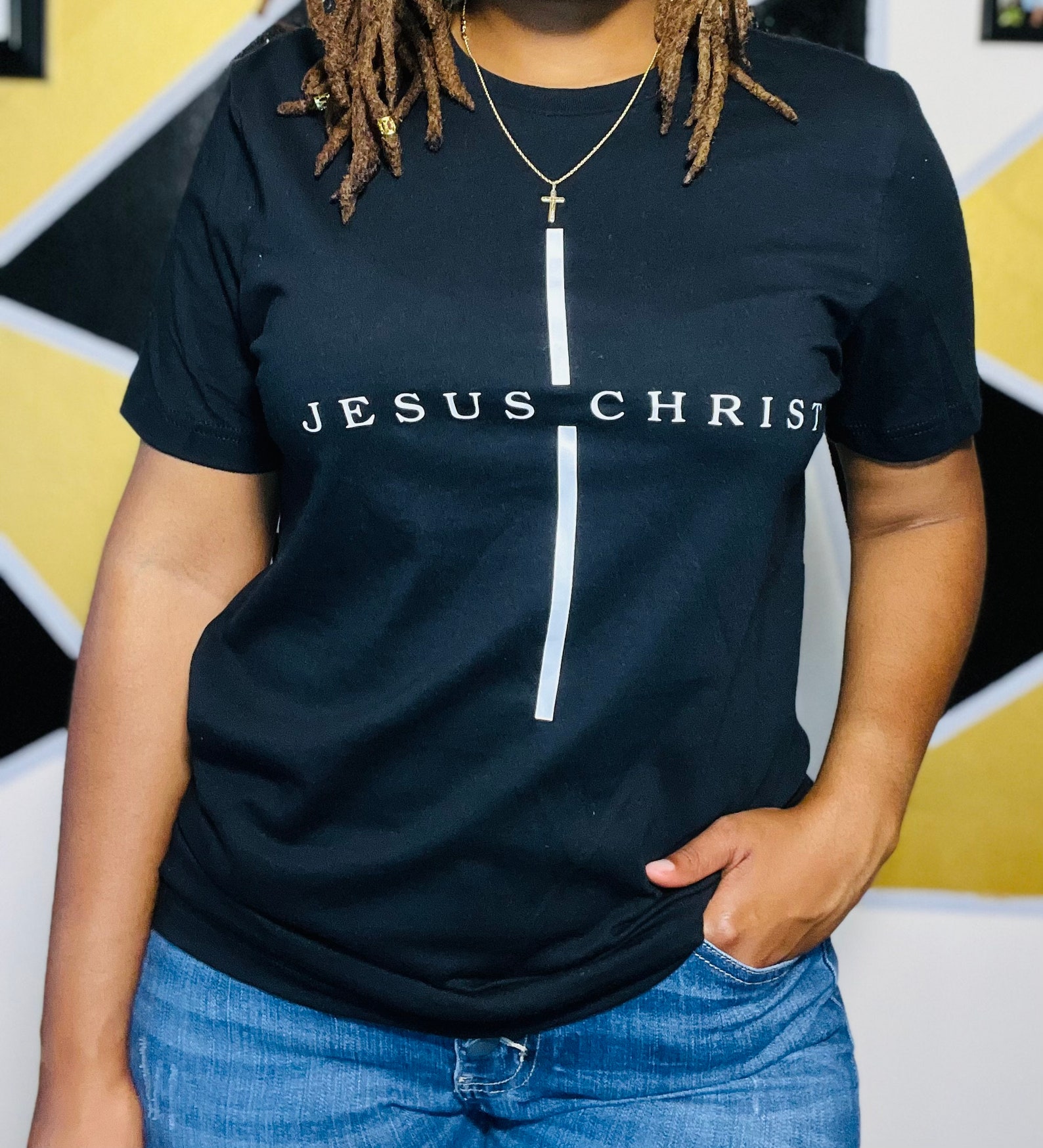 Jesus Christ With Cross Shirt, Jesus Christ Shirt, Jesus Shirt ...