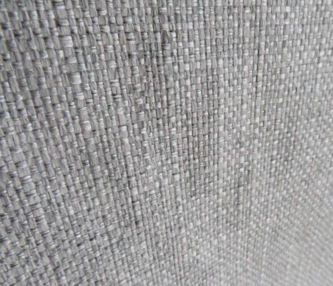 Tela cortada a medida Light Gray Silver Solid Woven Texture Fabric ...