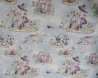 Toile Fabric - Etsy
