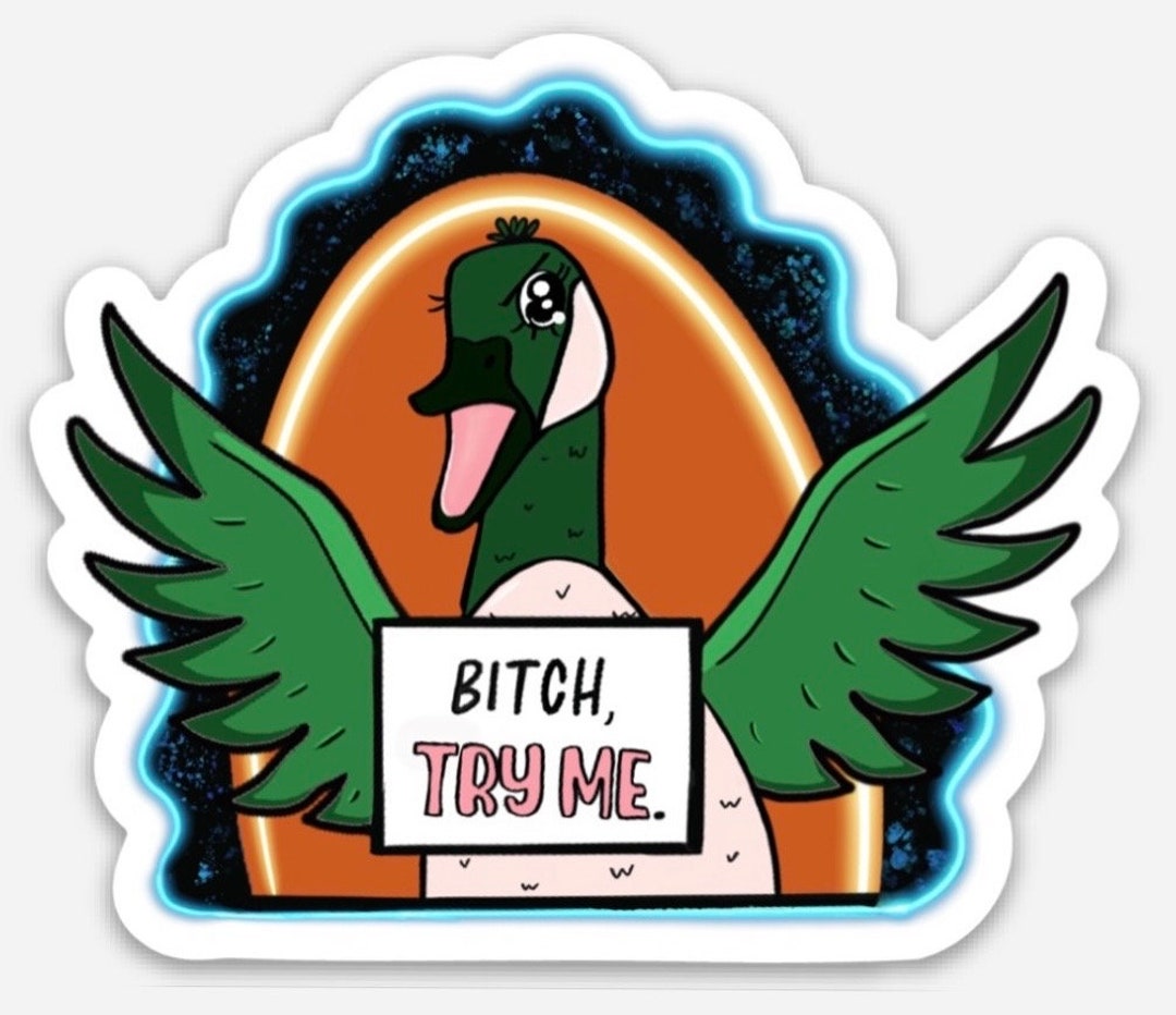 Vinyl Rude Canadian Goose Sticker for Water Bottles and More - Etsy