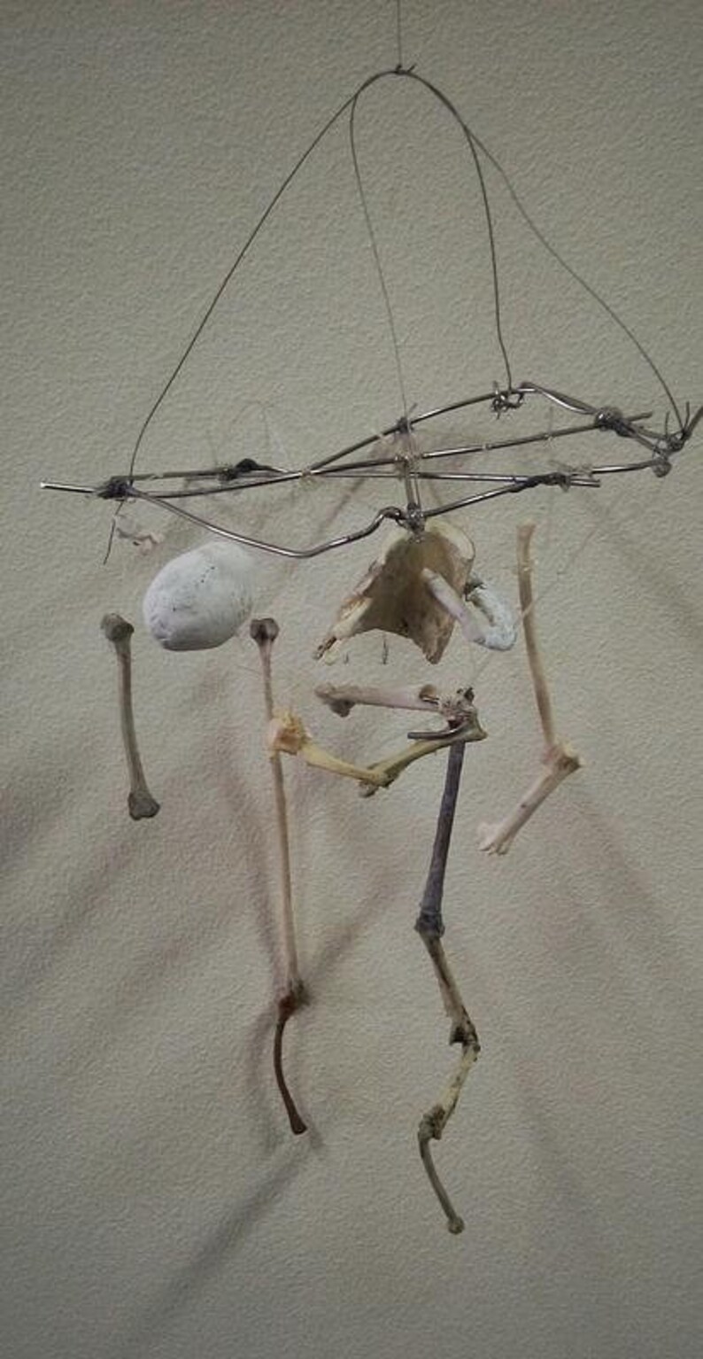 Small Abstract Hanging Skeleton Sculpture - Etsy