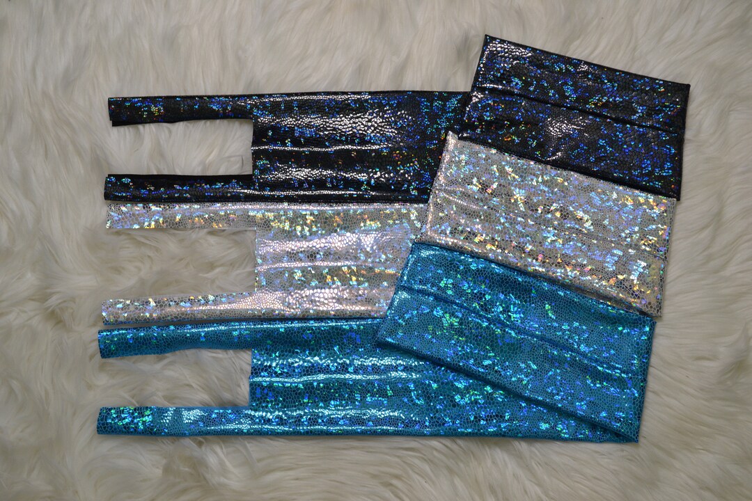 Holographic Horse Tail Bags - Mini Tail Bags - Shiny Tail Bag - Two ...