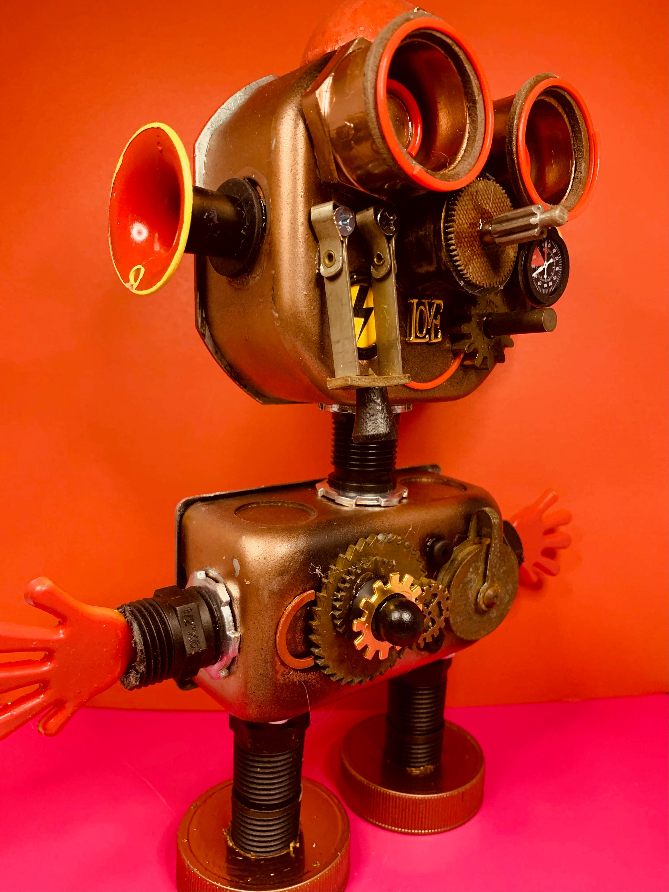 Teatro Assemblage Art Robot Made From Found Objects. - Etsy