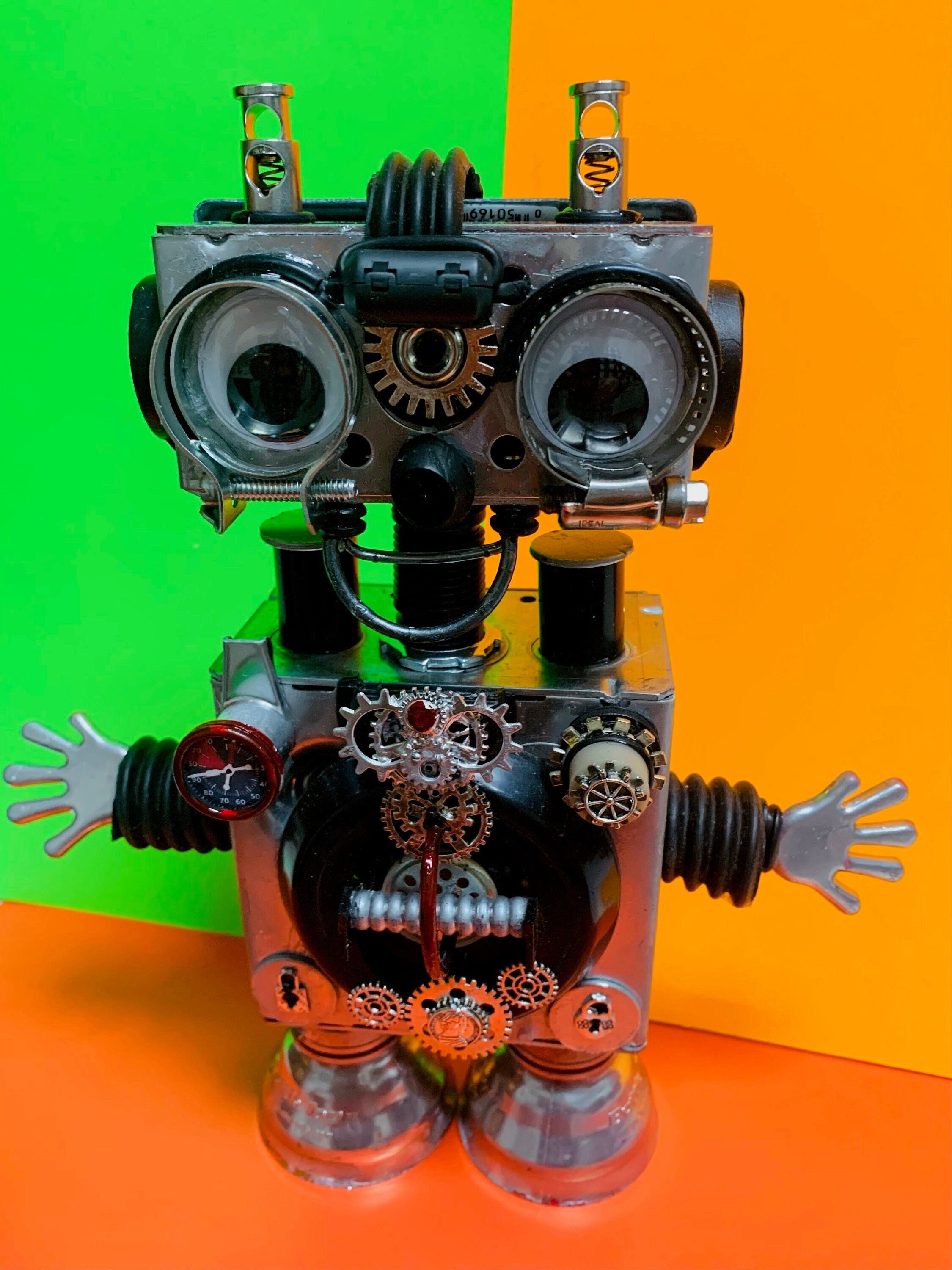 Adon Assemblage Art Robot Made From Found Objects - Etsy
