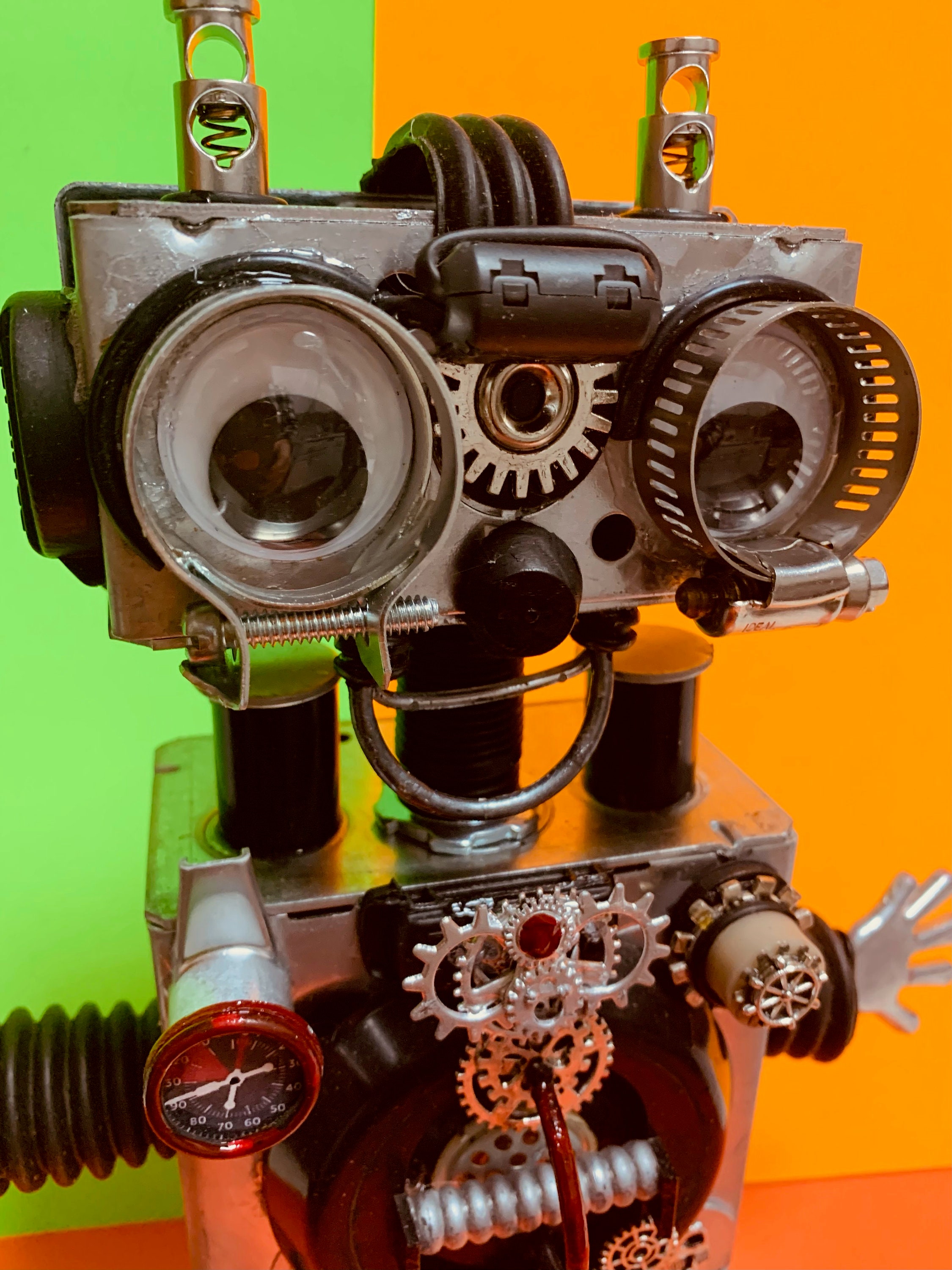 Adon Assemblage Art Robot Made From Found Objects - Etsy
