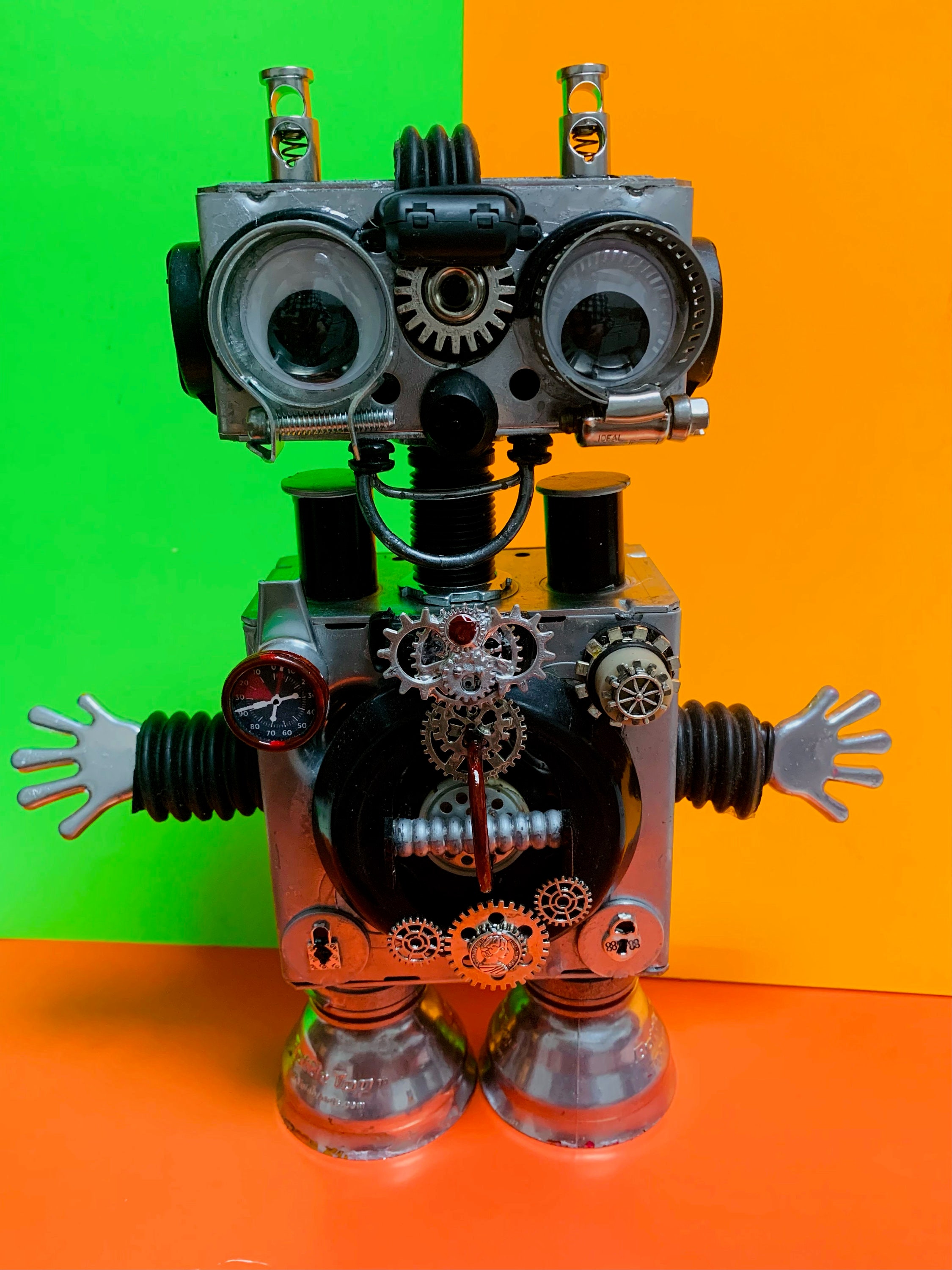 Adon Assemblage Art Robot Made From Found Objects - Etsy