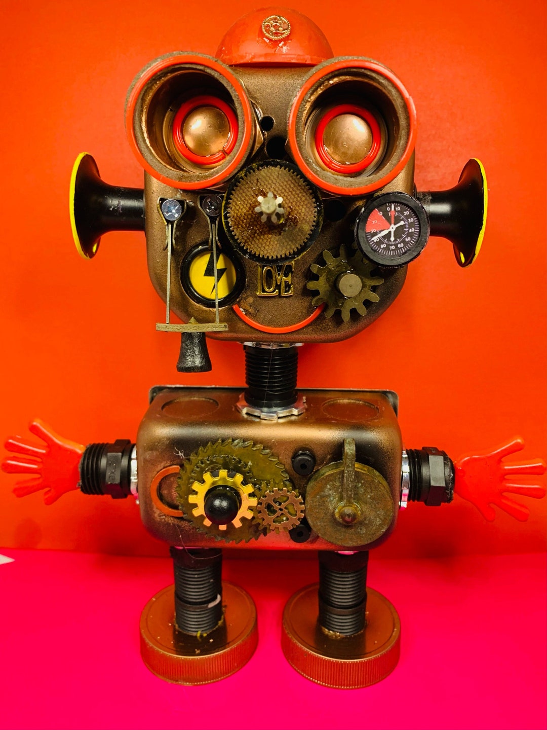 Teatro Assemblage Art Robot Made From Found Objects. - Etsy