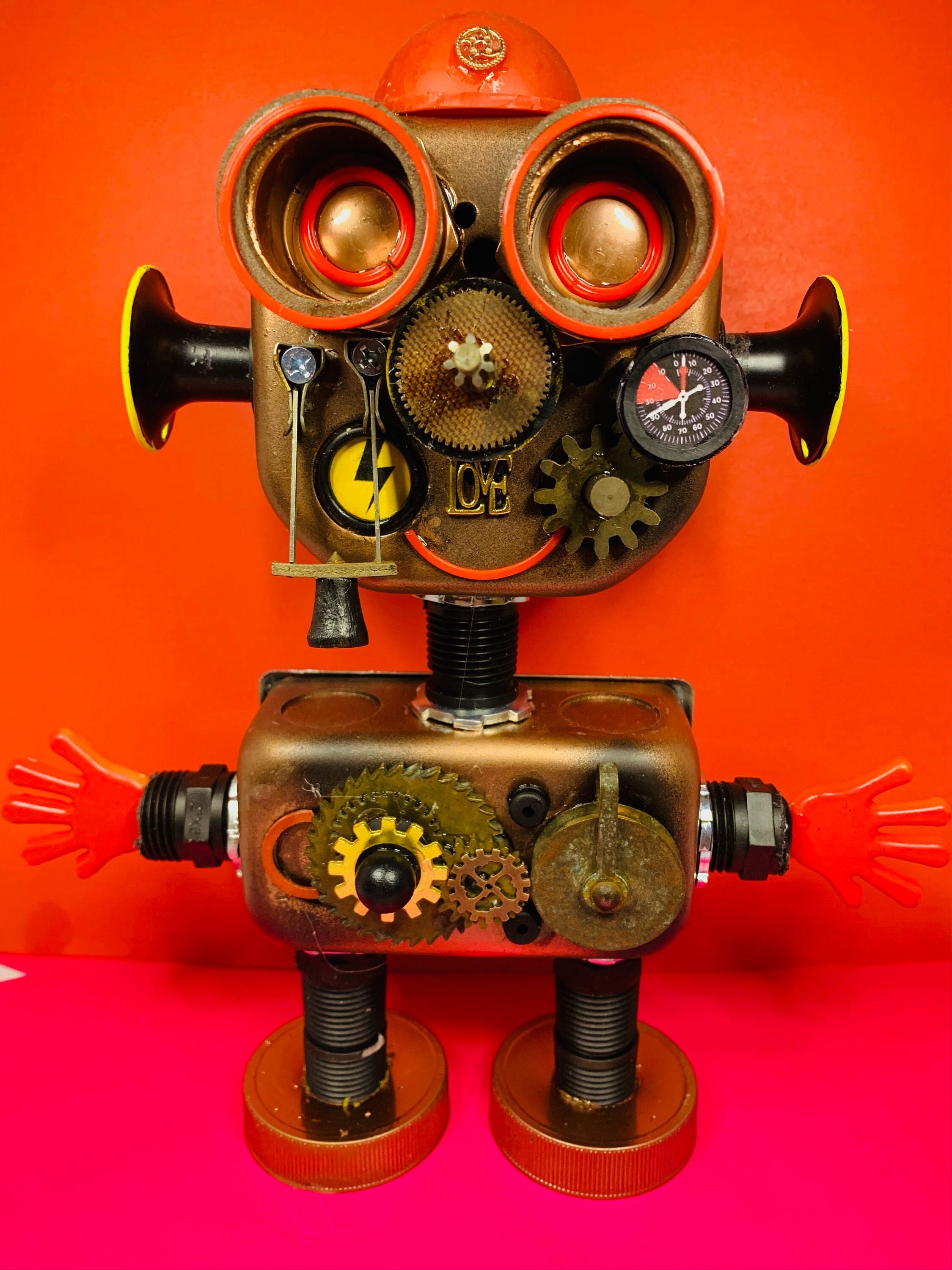 Teatro Assemblage Art Robot Made From Found Objects. - Etsy