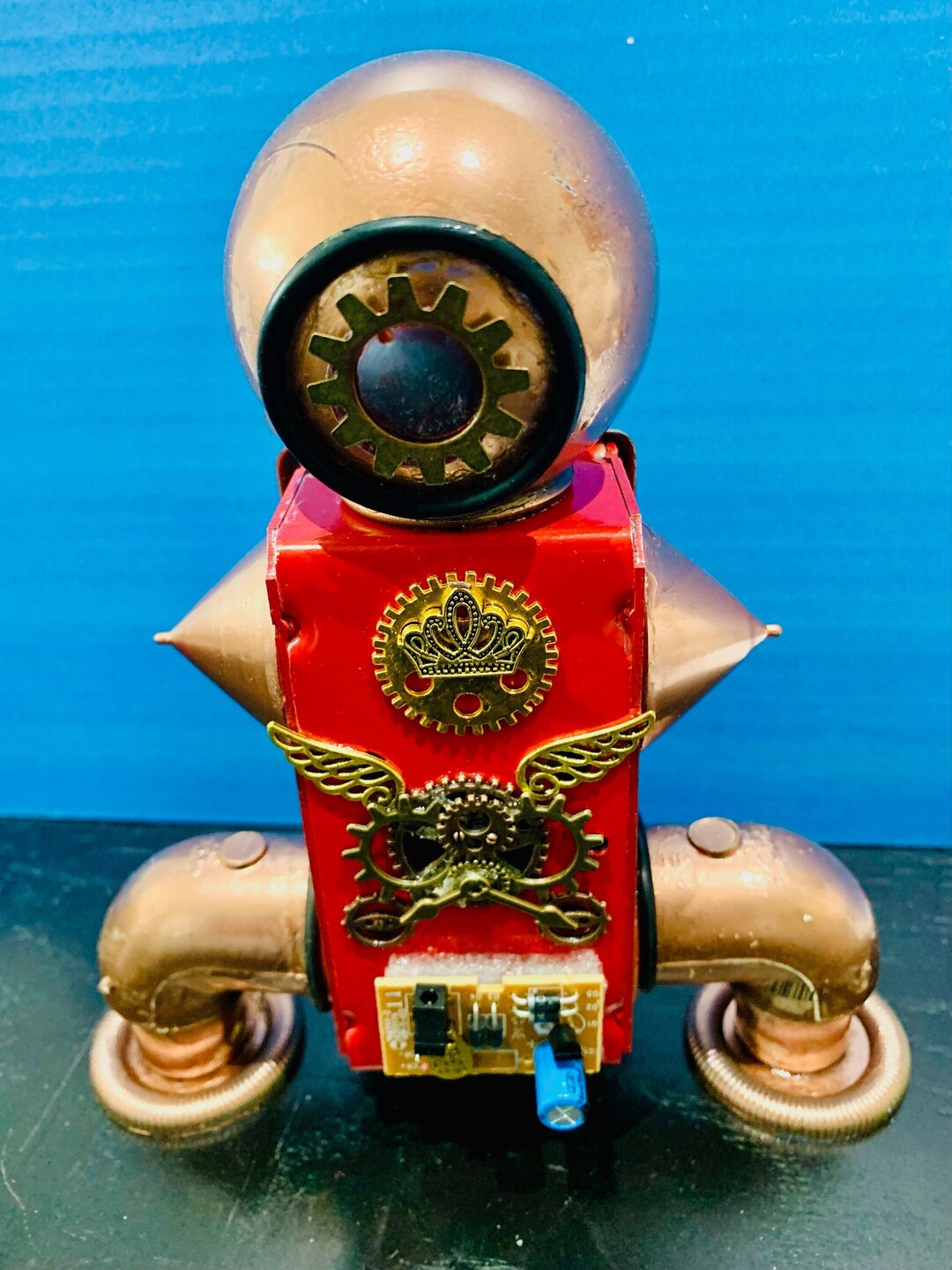 Thaqx Assemblage Art Robot Made From Found Objects - Etsy