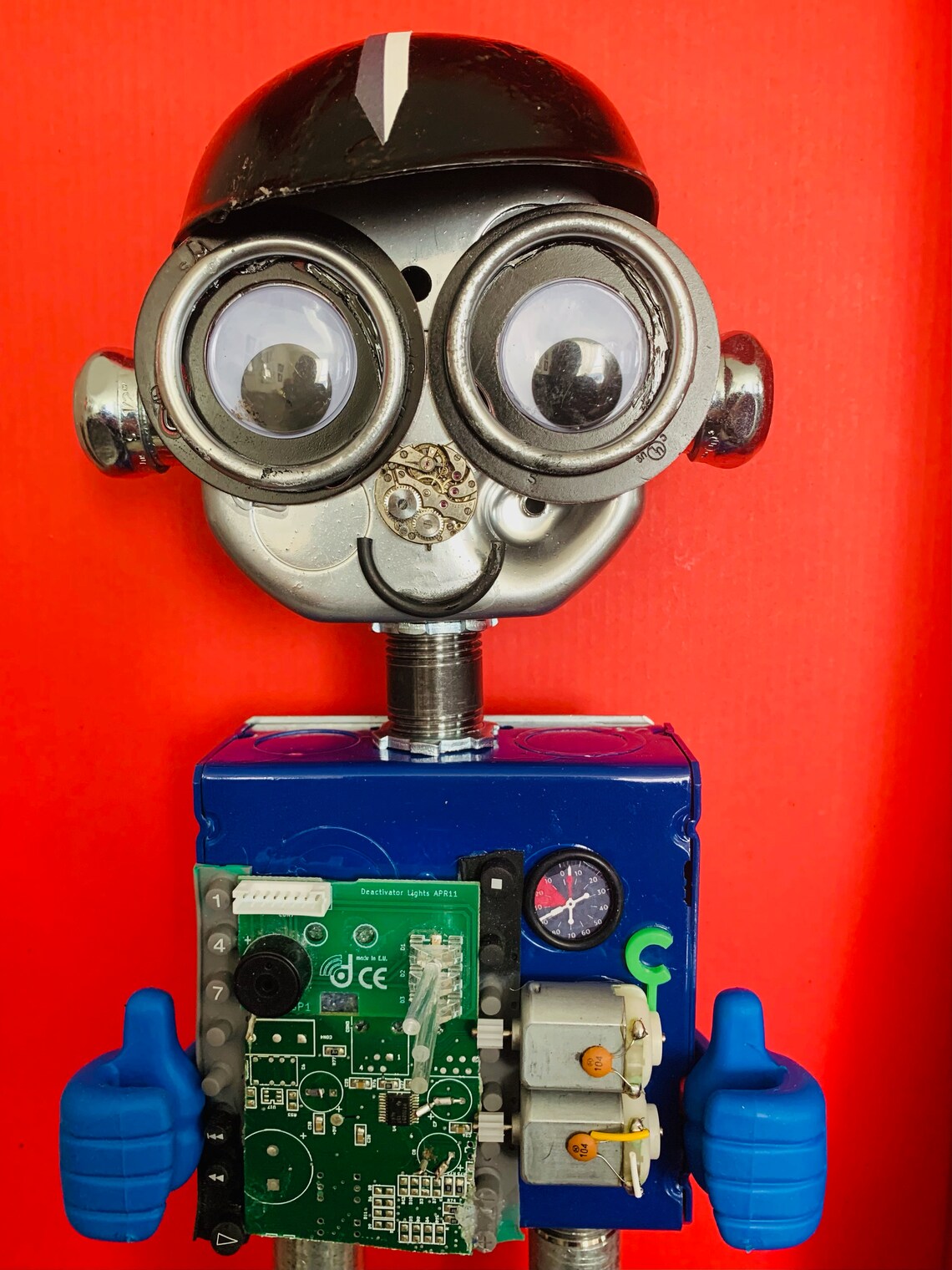 Sentry Bot Assemblage Art Robot Made From Found Objects - Etsy